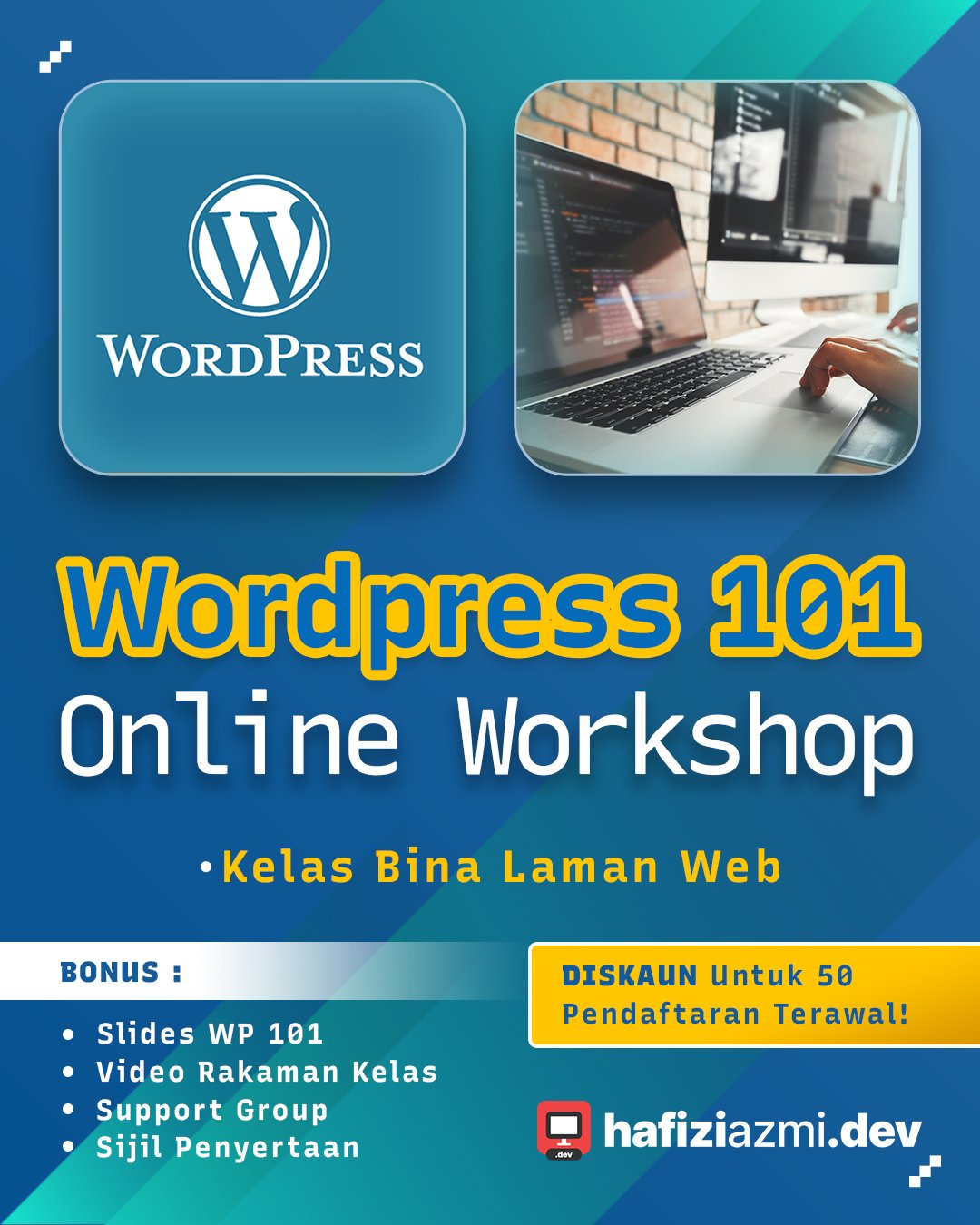 Kelas Bina Laman Web – WordPress 101
